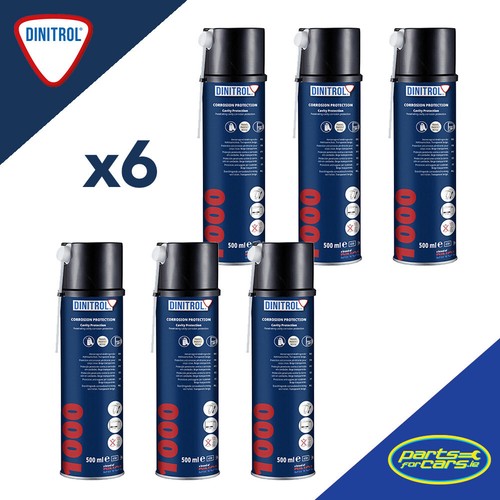 DINITROL 1000 Transparent Cavity Wax Penetrator Antirouille Aérosol 6 x ...