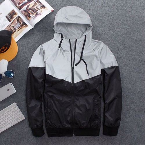 Men Reflective 3m Jackets Hip Hop Outdoor Sport Waterproof Windbreaker ...