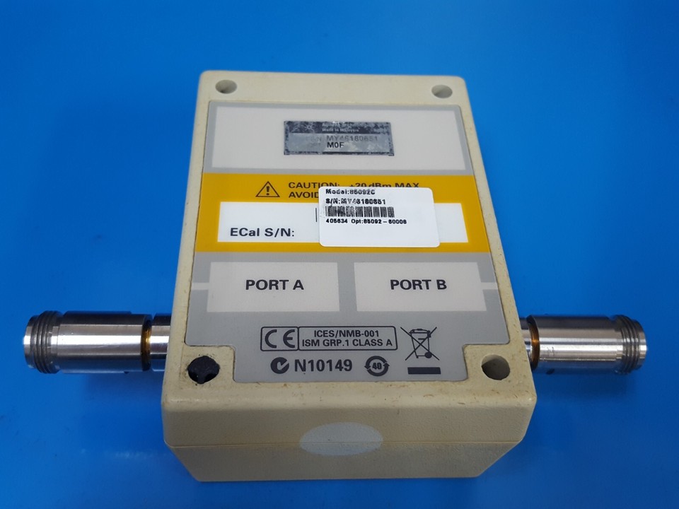 Agilent 85092-60008: 300kHz-9GHz, Electronic Calibration Module, Opt ...