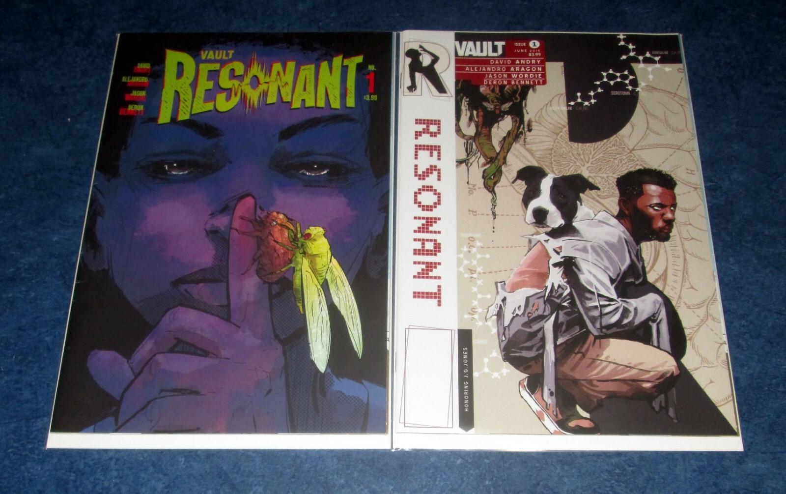 RESONANT #1 A & #1 B y the last man variant 1st print set VAULT comics ...