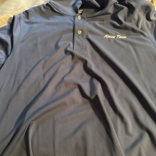 Kwik Trip Employee Polo Shirt Mens XL Blue Embroidered Logo Uniform ...