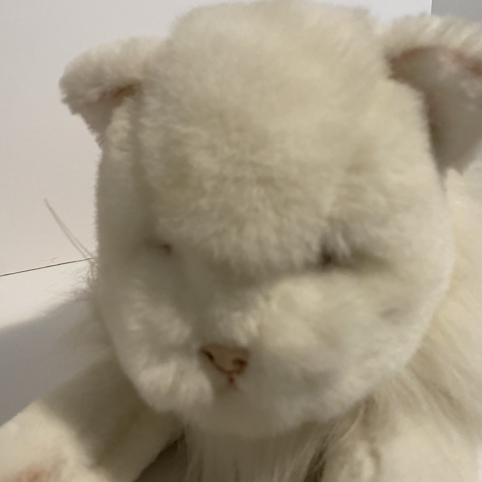 The 24K Company Plush Cat White Large Big Stuffed Animal Floppy Long ...