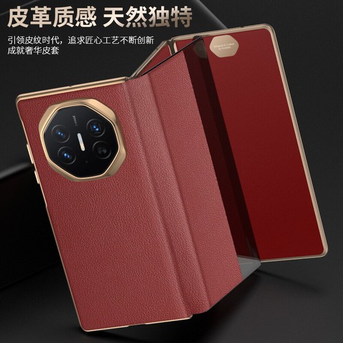 For Huawei Mate XT Ultimate Luxury Business Smart View Flip Leather ...