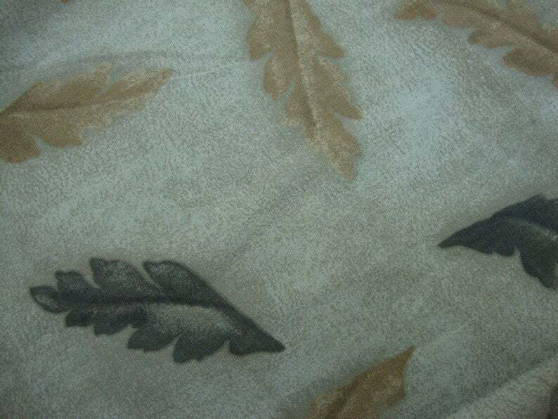 Leaf Pattern Geometric Floral Brocade Upholstery Fabric Yellow Teal ...