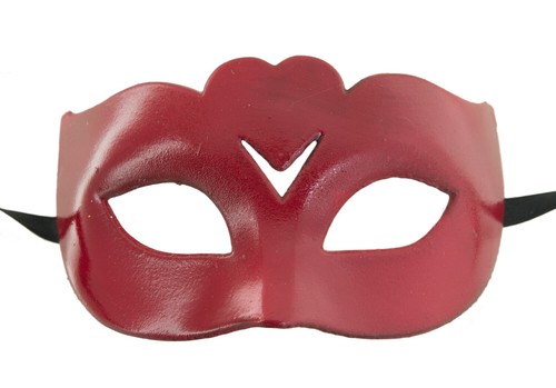 Mask from Venice Colombine Red for Heart Lovers - Carnival Venetian ...