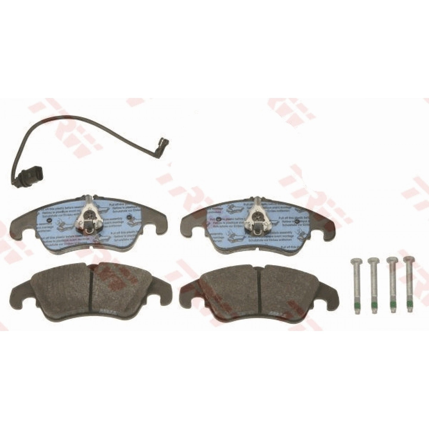 TRW GDB1768 Brake Pad Set, disc brake FRONT for AUDI 2008TO 17 ...