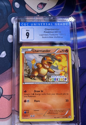 CGC 9 MINT Charmander Legendary Treasures Build a Bear Promo Pokemon ...