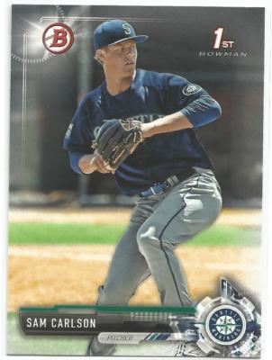 Sam Carlson Seattle Mariners 2017 1st Bowman Draft Baseball | eBay