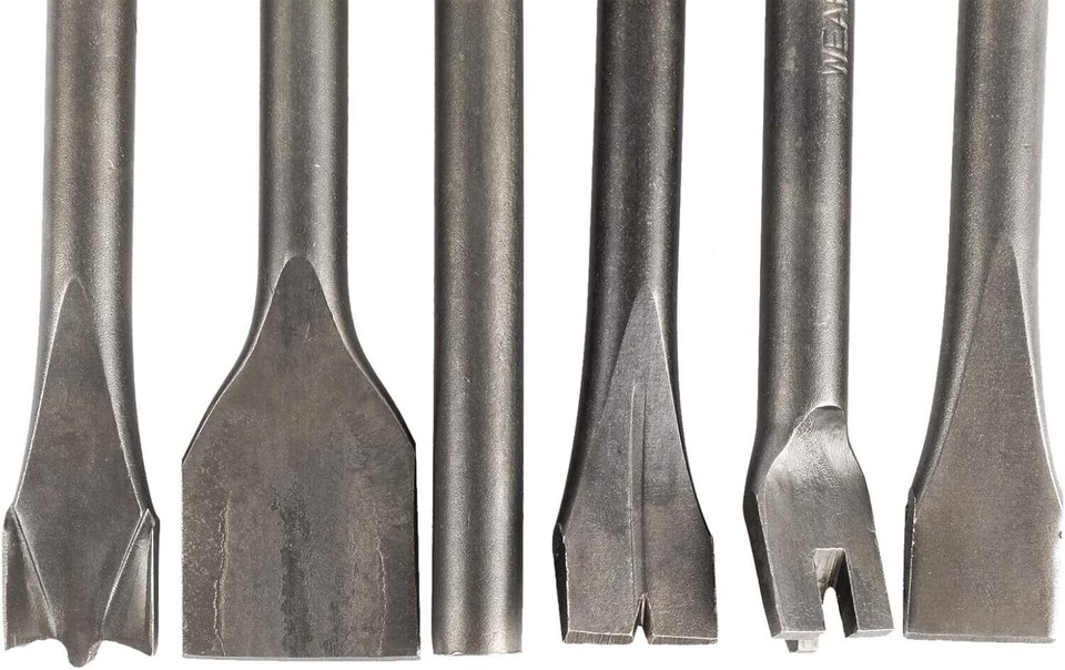 9Pcs Pneumatic Air Hammer Punch Chipping Bits 0.39 In Shank Tool Set ...