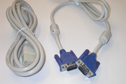 Kabel - Set für... Monitore ...Fernseher VGA + Stromkabel Computerkabel ...