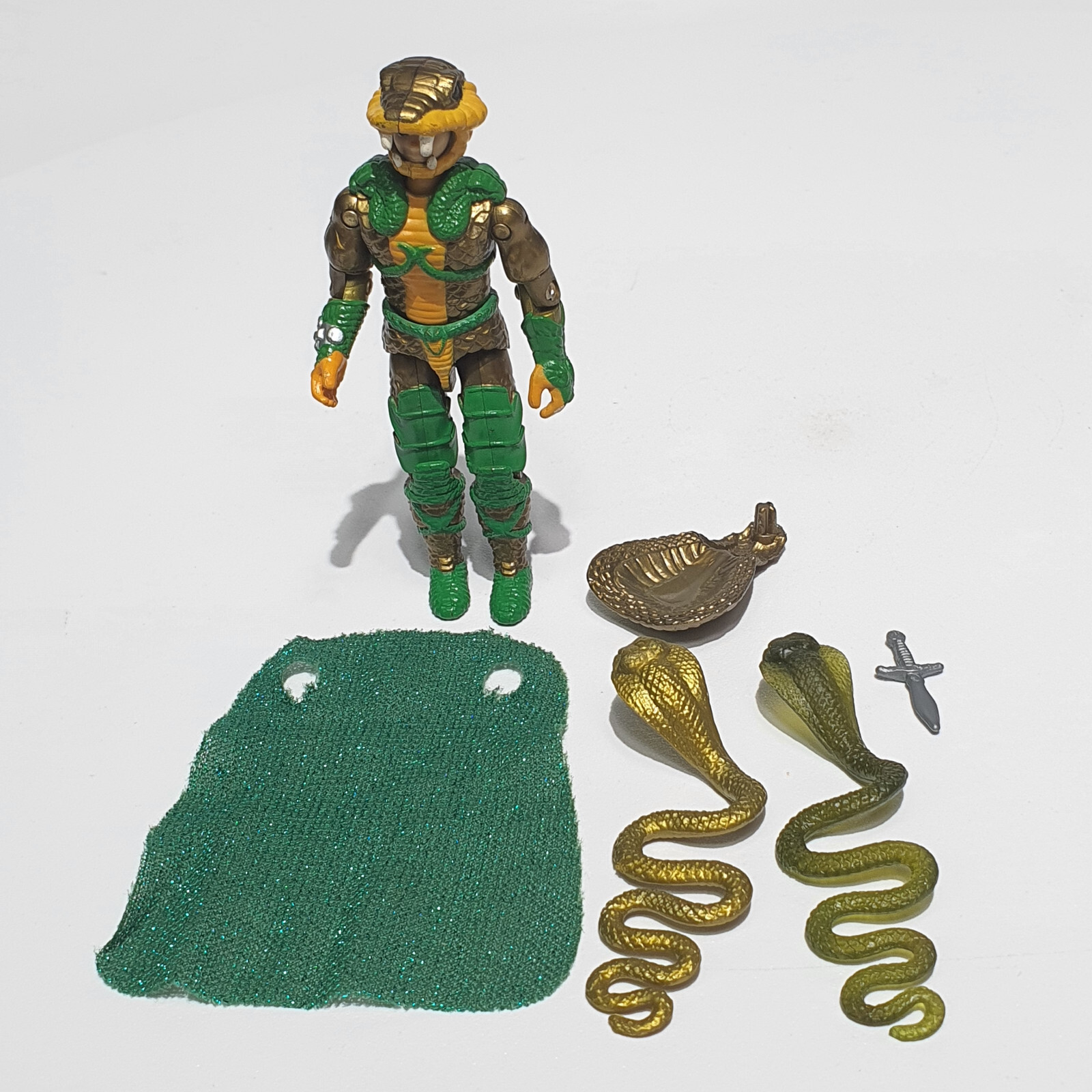 Vtg GI Joe SERPENTOR figure A v1 100% COMPLETE original 1986 Air ...