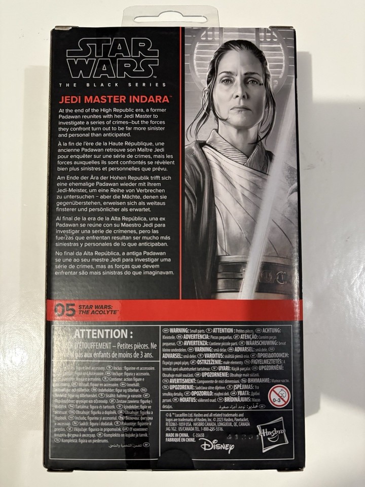 Star Wars The Black Series Acolytes 6" Figure - Jedi Master Indara #05 ...