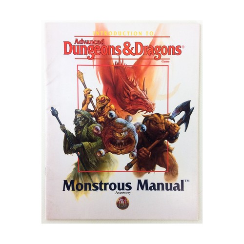 TSR AD&D 2nd Ed Introduction to Advanced Dungeons & Dragons Game - Mons ...