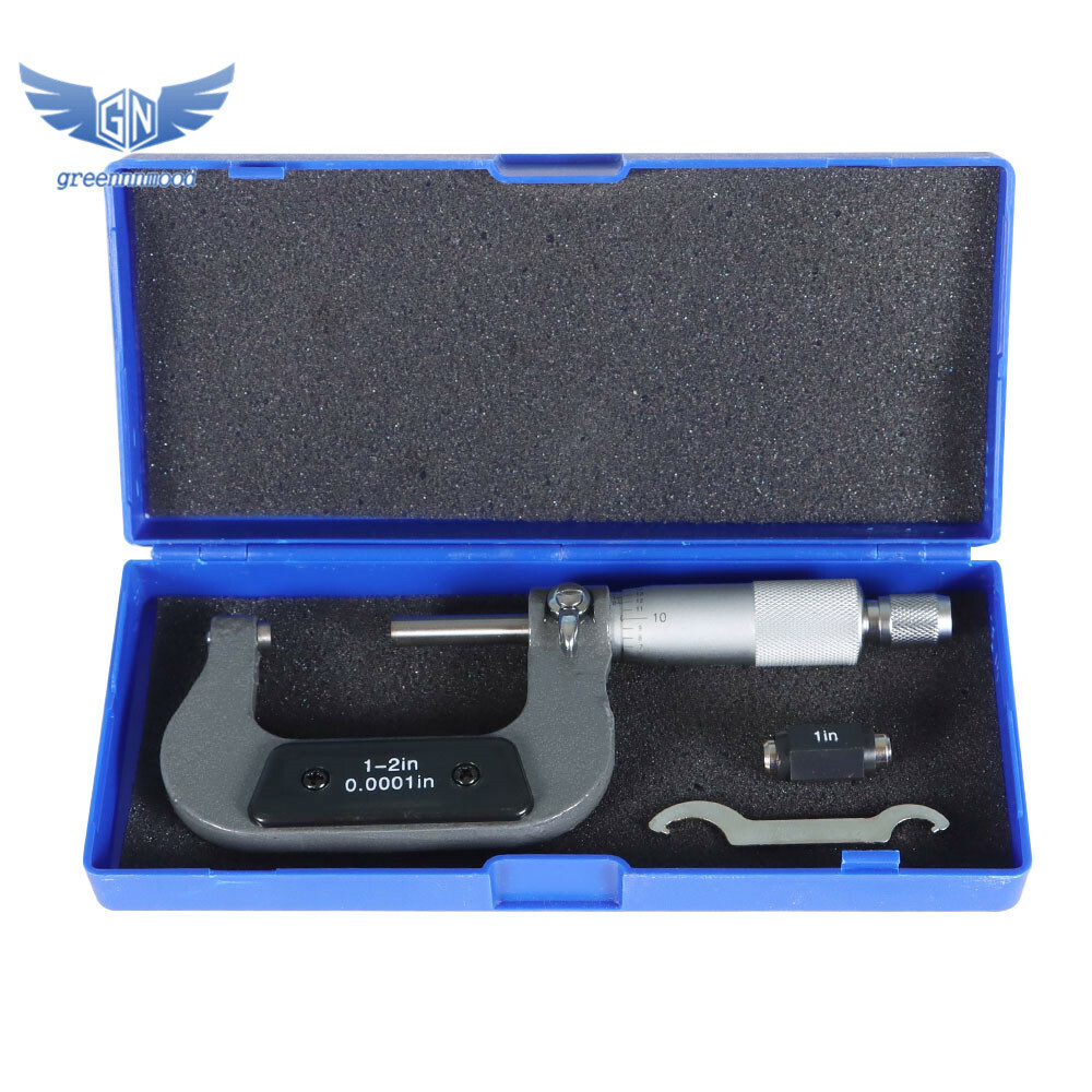New 1-2" Precision Outside Micrometer 0.0001" Carbide Tipped | eBay