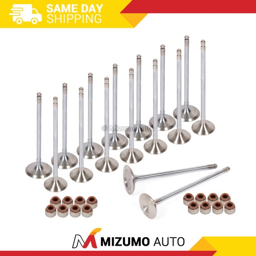 Intake Exhaust Valves w/ Seals Fit 90-96 Honda Accord Prelude F22A1 ...