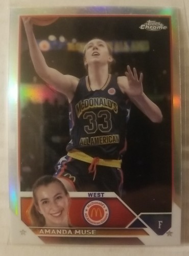 2023 Topps Chrome McDonald's Logo Refractor Basketball Card - #44 ...