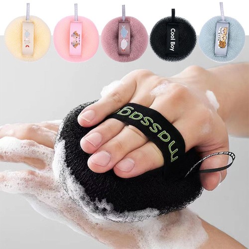 Bath Bubble Body Cleaner Flower Bath Rub Rose Bath Ball Cleaning Brush ...