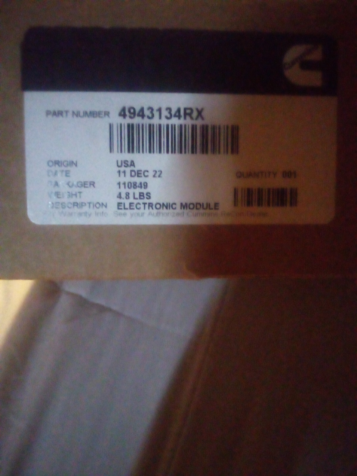 Cummins 4943134RX for sale online | eBay