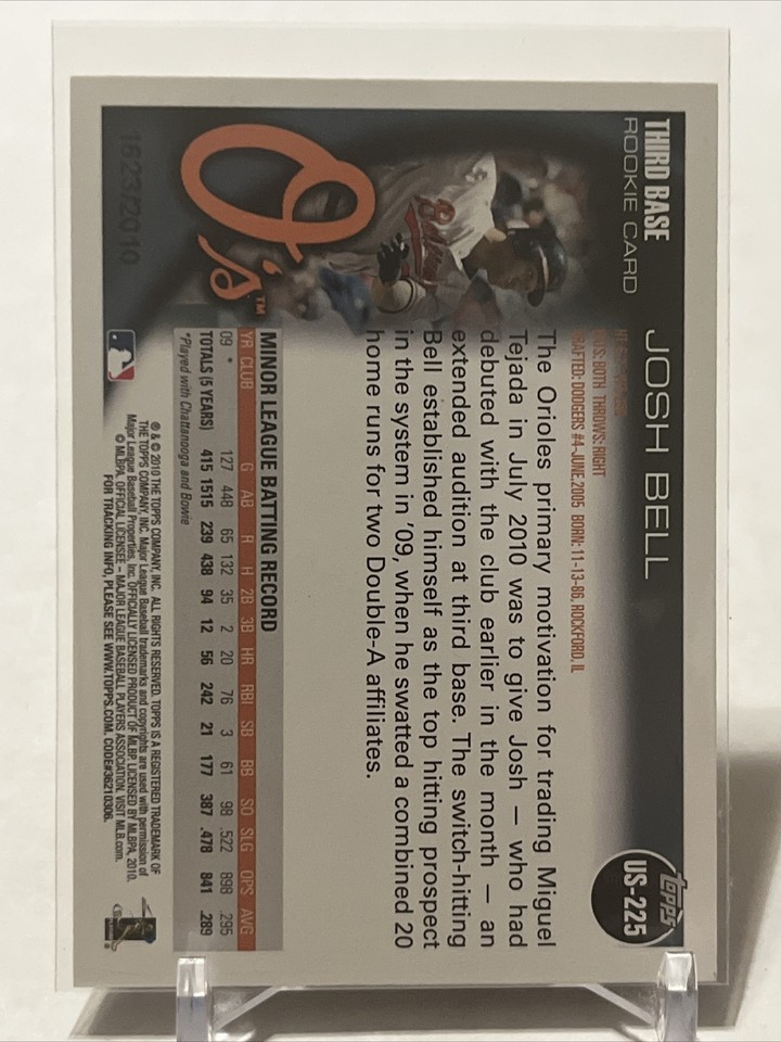 2010 Topps Update Gold US-225 Josh Bell Rookie Card /2010 | eBay