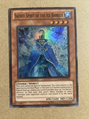 YuGioh Sacred Spirit of the Ice Barrier HA04-EN024 Super Rare Card | eBay