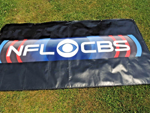 Authentic NFL Banner from CBS Sports-Event Used Banner 96" x 48" | eBay