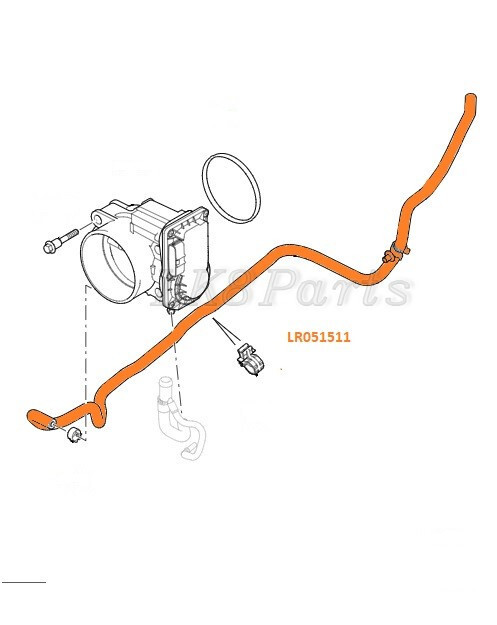 Land Rover Range LR4 RR Sport 5.0L NA Throttle Body-Inlet Heater ...