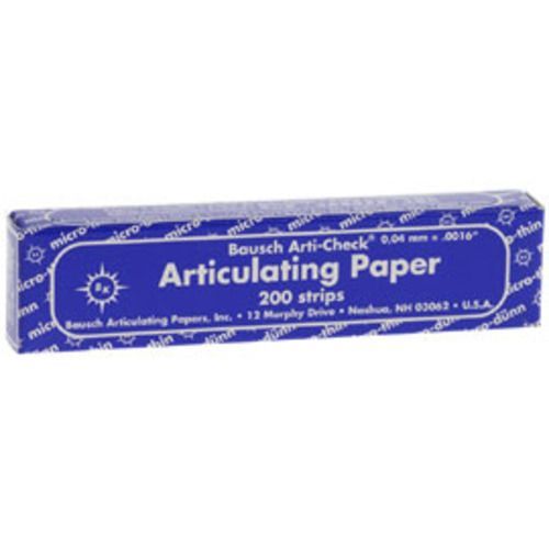 Bausch Arti-Check Micro-Thin .0016" (40 microns) BLUE Articulating ...