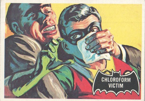1966 Batman Trading Cards Black Bat #6 Chloroform Victim | eBay