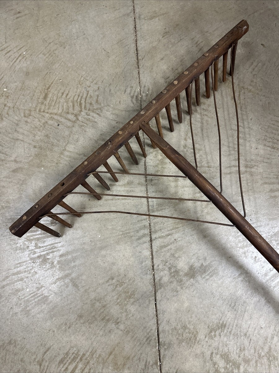 Antique Wooden Hay Rake