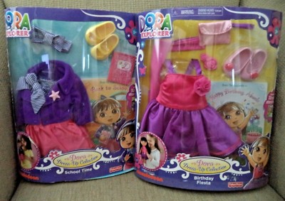 DORA THE EXPLORER DRESS UP COLLECTION FASHIONS BIRTHDAY FIESTA & SCHOOL ...