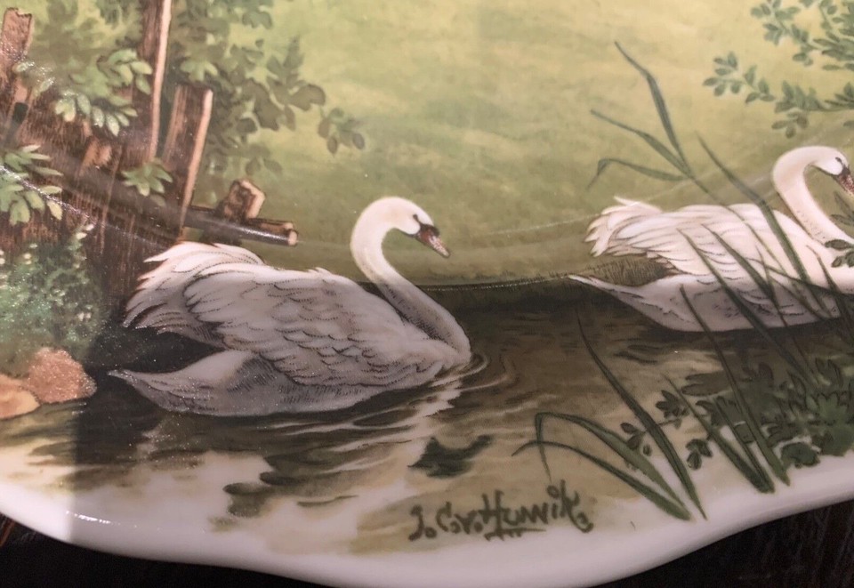 VTG Royal Schwabap Hand Decorated Plate signed by Hunnik 1984 Holland ...