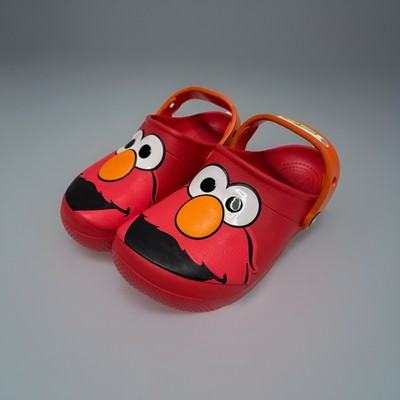 New Crocs Flame Elmo Sesame Street Shoes Youth Size J1 | eBay