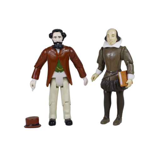 Accoutrements 2003 Charles Dickens & William Shakespeare Action Figures ...