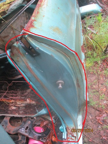 66 WILDCAT 2 DR LEFT DRIVER HARDTOP FRONT QUARTER POST JAMB REPAIR ...