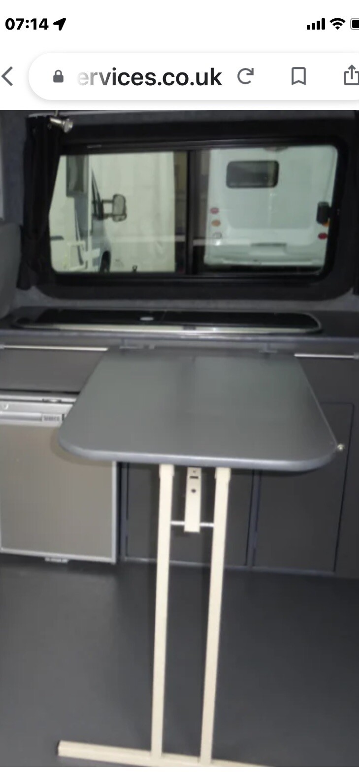 SLIDING TABLE RAIL 950 MM CAMPERVAN/CARAVAN/T5/T4 GREY FITTINGS | eBay UK