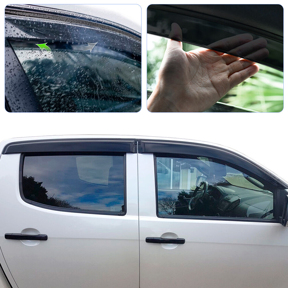 Tinted Wind Deflectors Set Sun Visor for Isuzu D-MAX 2012-2020 Rain ...