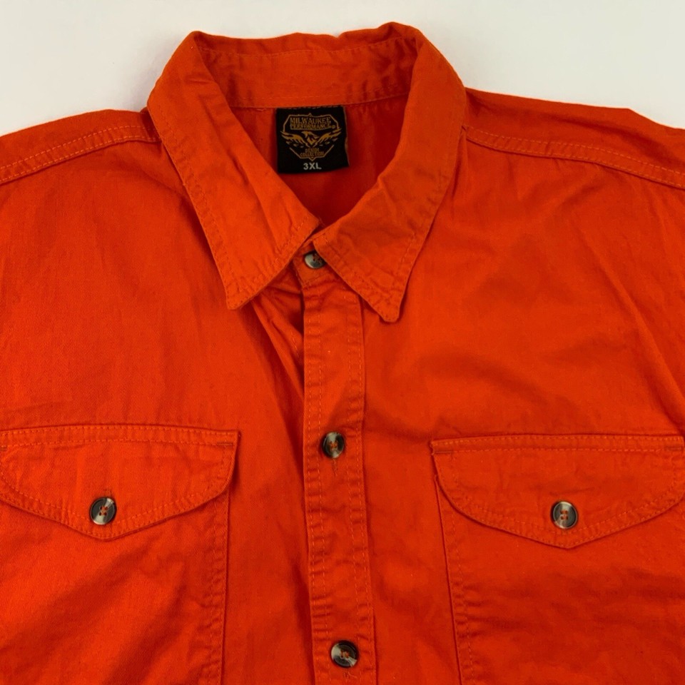 Milwaukee Performance Denim Collection Orange Sleeveless Vest Sz 3XL ...