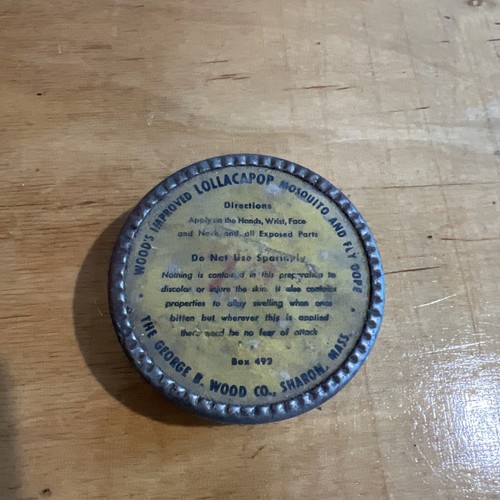 Vintage Advertising Tin Of Woods Improved Lollacapop Fly & Mosquito ...