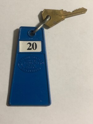 Vintage Hotel Motel Room Key Fob with Key #20 | eBay