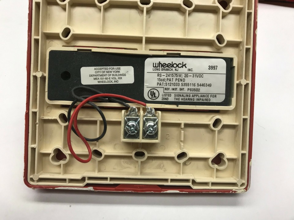 Wheelock RS-241575W AS-241575W Fire Alarm | eBay