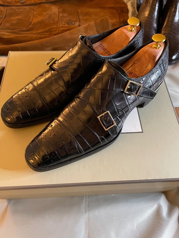The A-List Celebrity RARE $16,000 TOM FORD Alligator Double Monk Strap ...