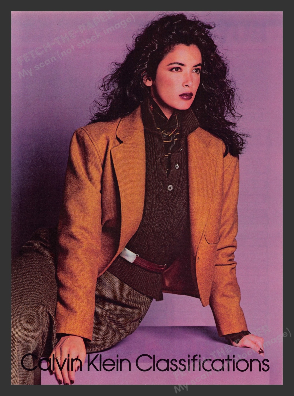 Calvin Klein Classifications Woman Suit 1980s Print Advertisement Ad ...