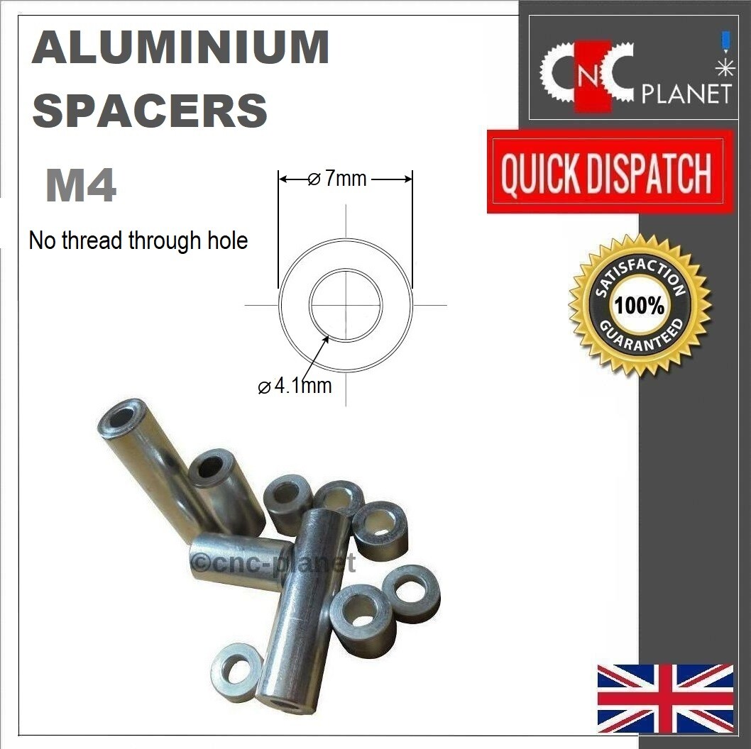 Aluminium Standoff Spacers M3 M4 M5 M6 M8 stand off collar Round spacer ...
