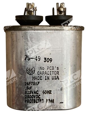 General Electric GE 79-49 309 0.5uf 825VAC 60Hz 2500VDC Capacitor ...