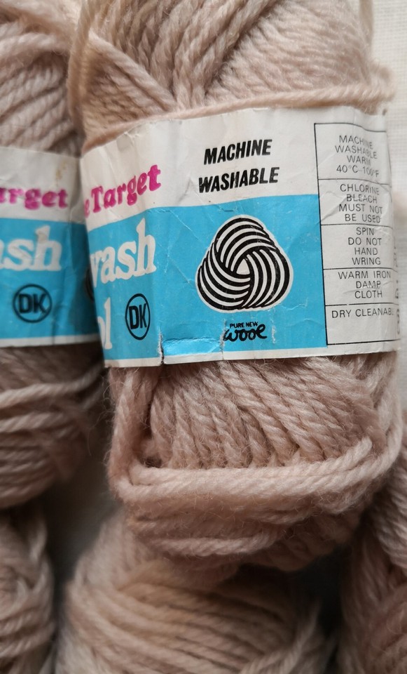 Vintage LISTER LEE TARGET Superwash Wool DK in Beige Shade | eBay UK