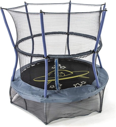 Skywalker Round Space Explorer Mini Trampoline With Enclosure ...