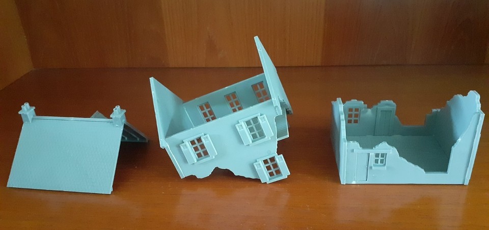 Italeri 1/72 Scale Built and Unpainted French House Plastic Model Kit ...