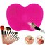 Red-Silicone Makeup Brush Cleaner Pad Washing Scrubber Board Cleaning ...