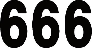 Factory Effex 7" Black Pro Number 6 Decals (02-4346) | eBay