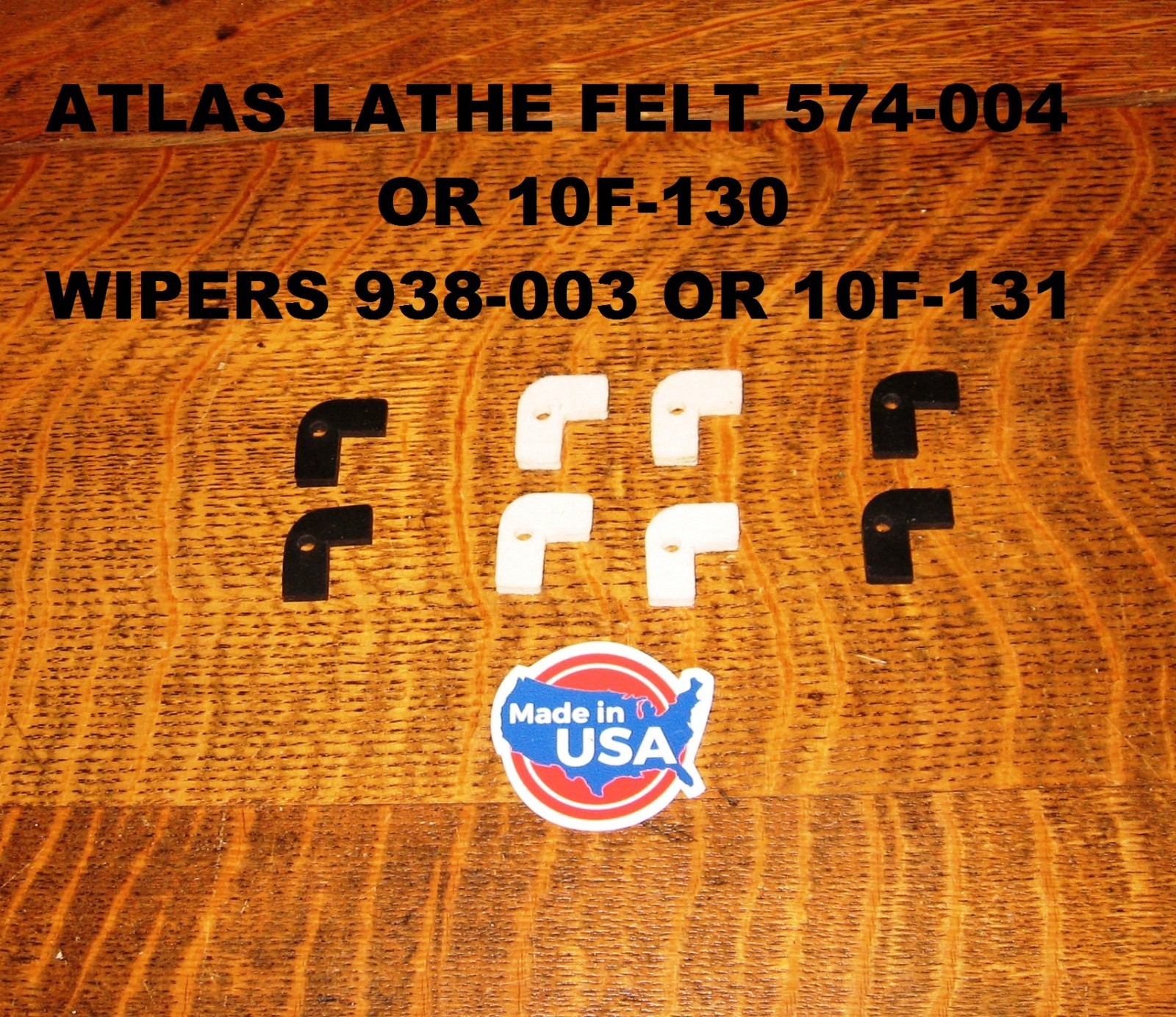 Atlas 10 Lathe 2 sets Felt,Wipers & Washers 9-111-10F130&10F-131 ...
